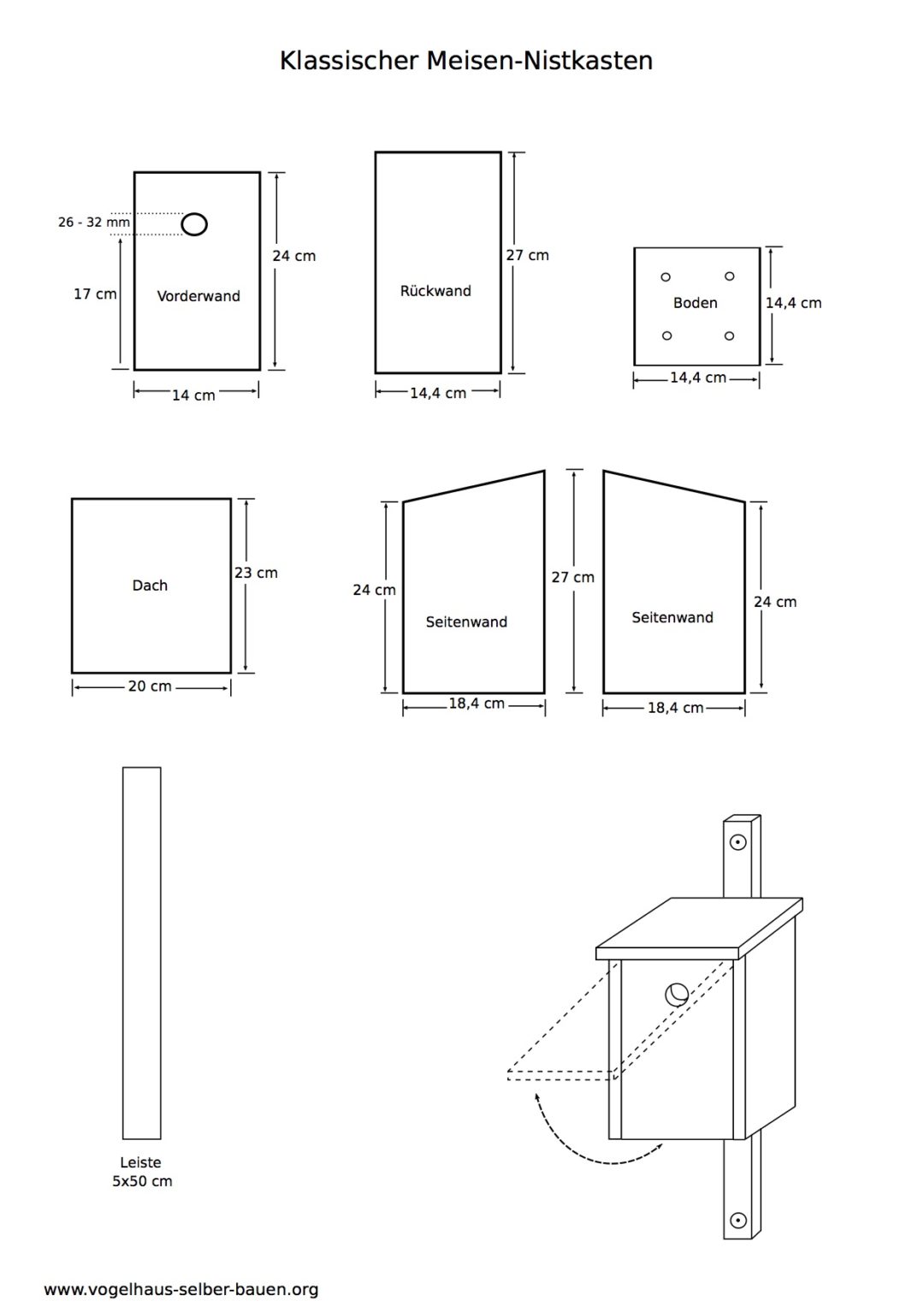 Vogelhaus selber bauen - In wenigen Schritten ein Vogelhaus bauen